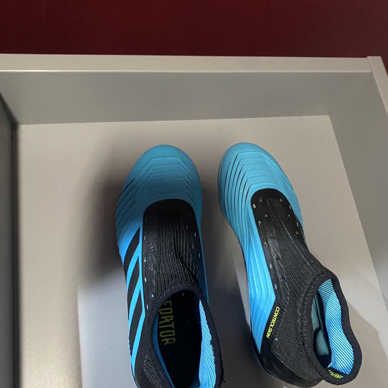 Light blue Adidas predator football boots size... - Depop