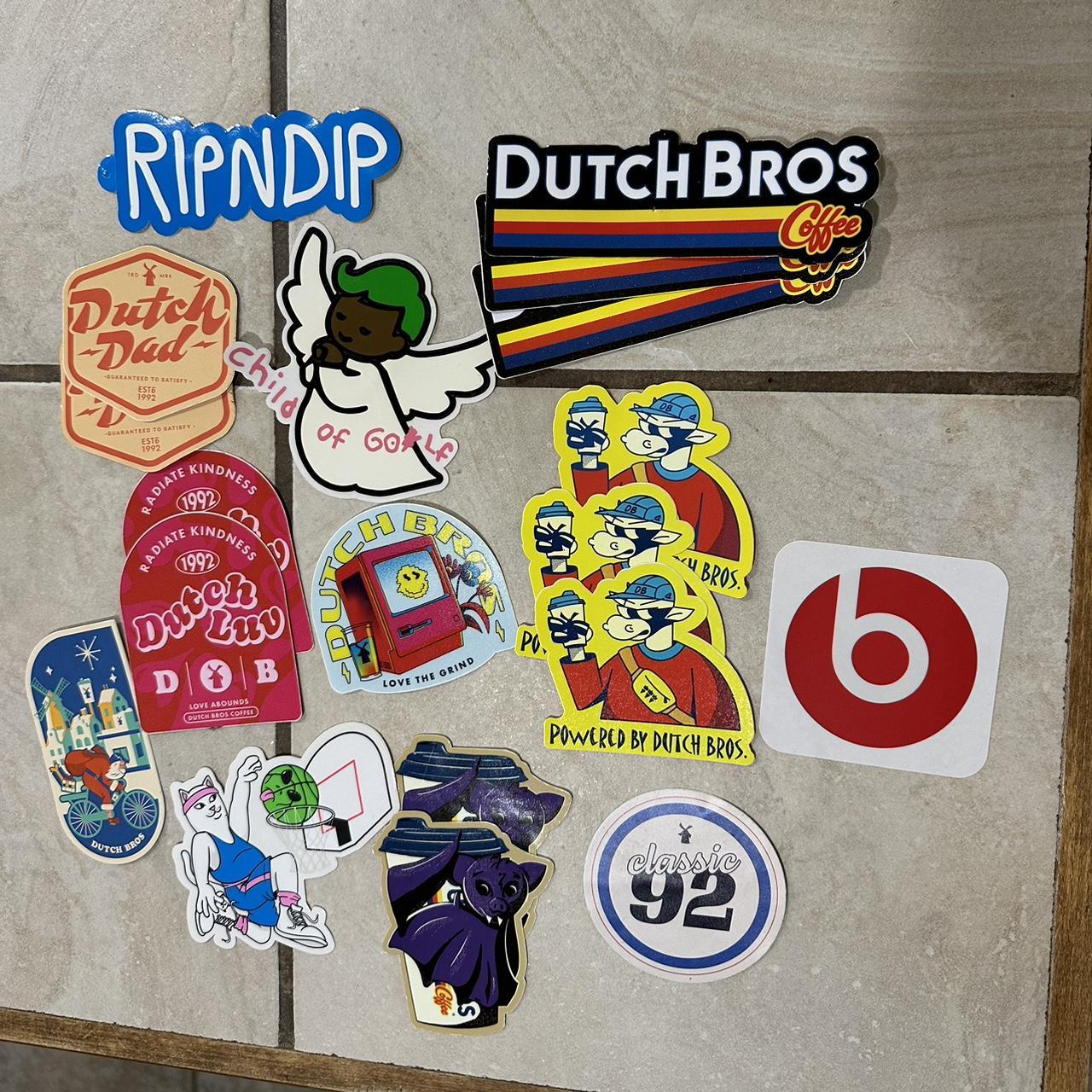 DUTCH BROS STICKER BUNDLE -couple of miscellaneous... - Depop