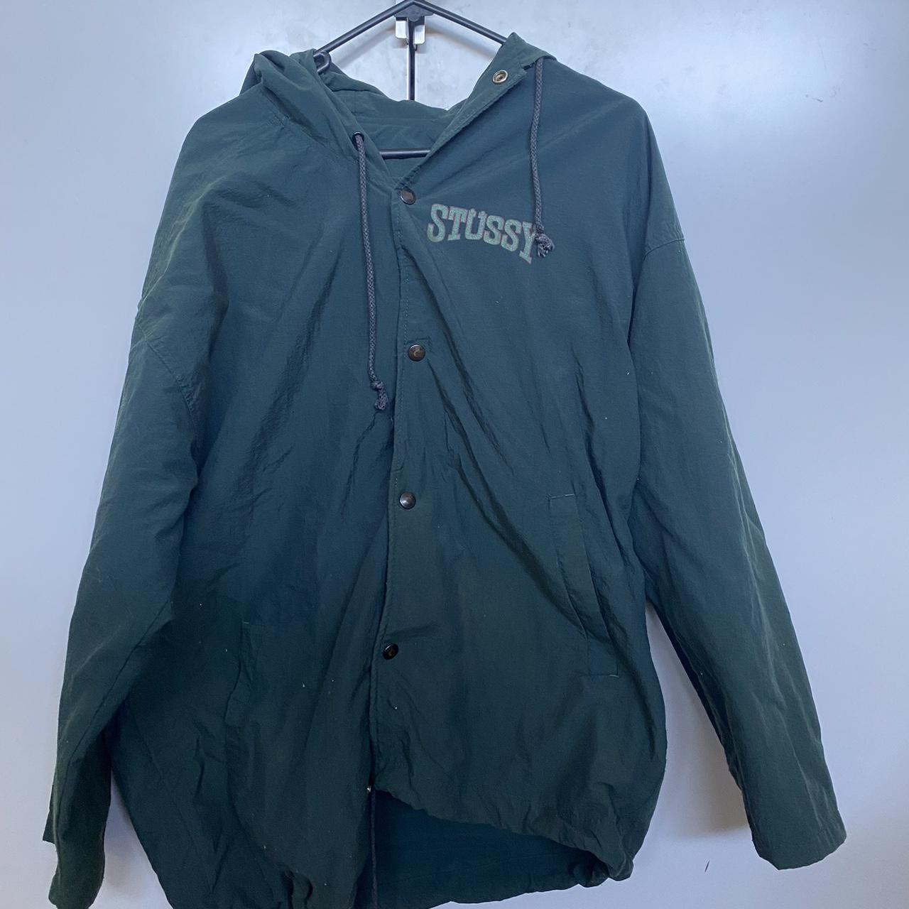 Sick vintage Stussy rain jacket Fits oversized M... - Depop