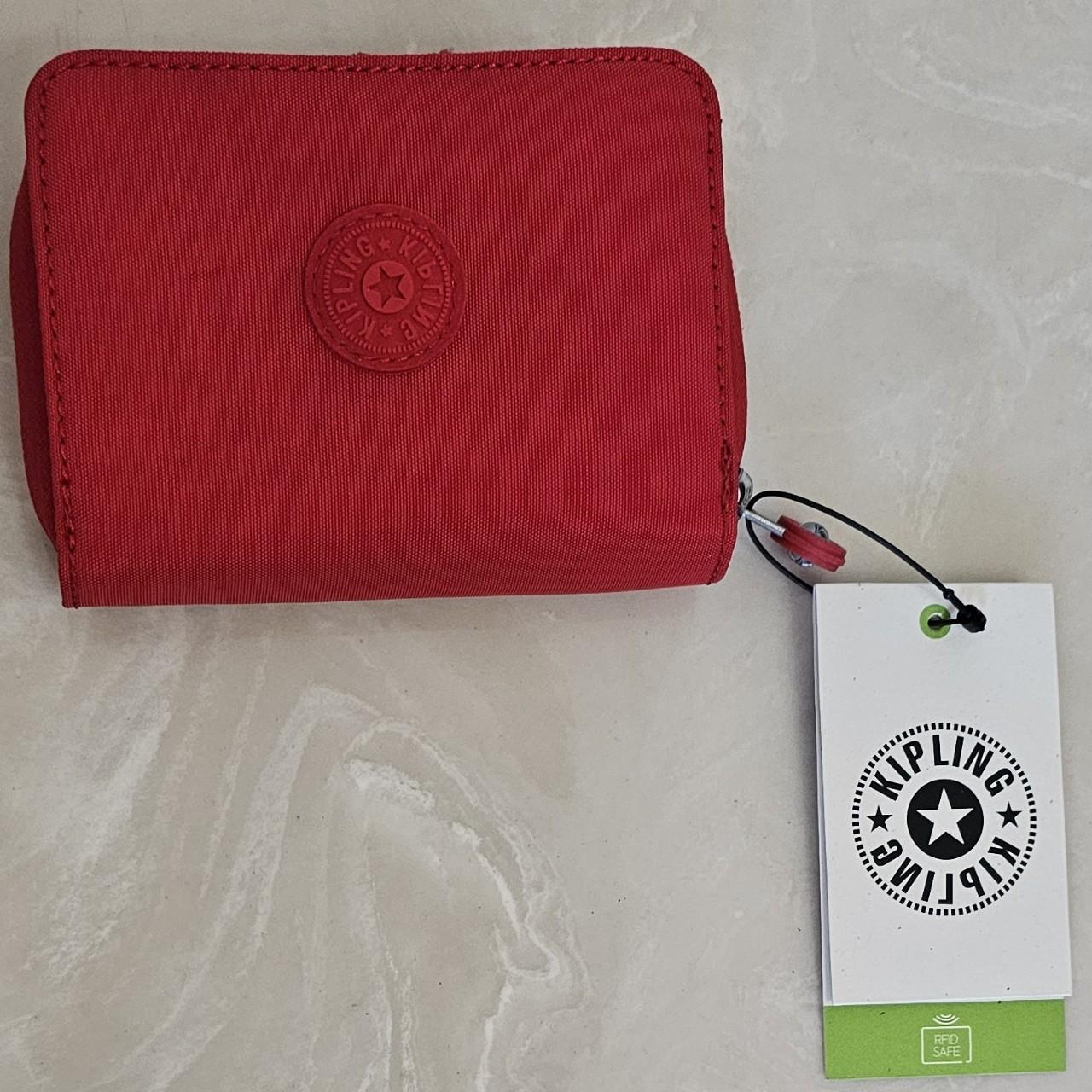 Kipling Women's Money Love Small Wallet RED ROUGE... - Depop