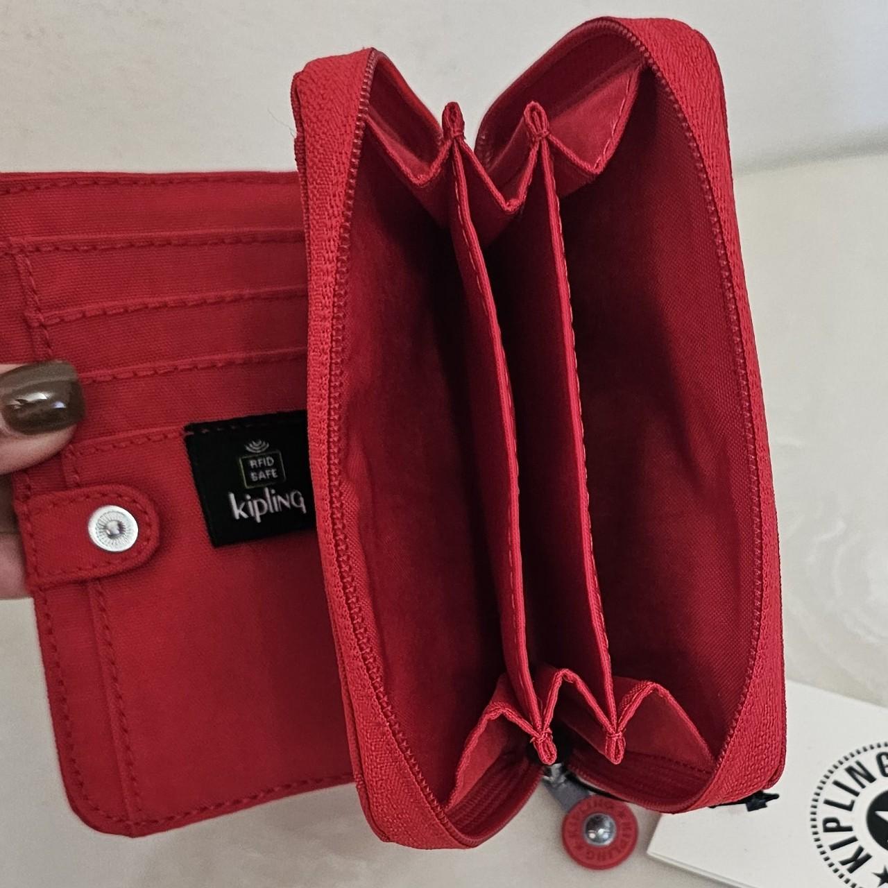 Kipling Women's Money Love Small Wallet RED ROUGE... - Depop