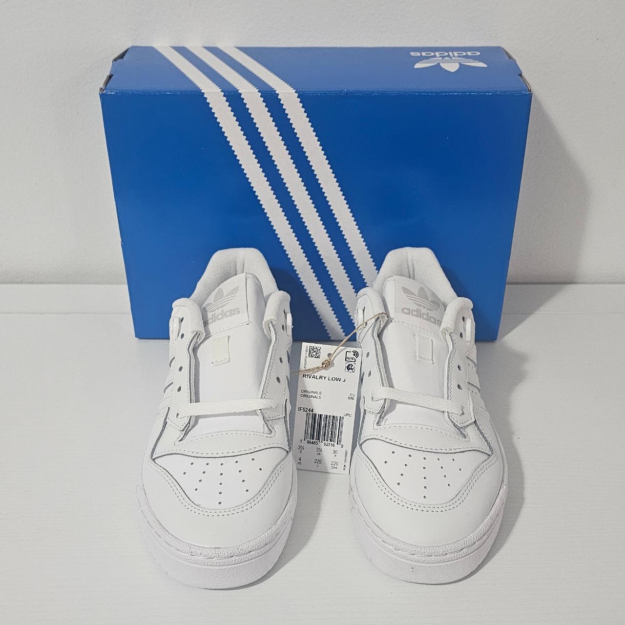 Adidas Rivalry Low J /Cloud White- Shoes Kids Size... - Depop
