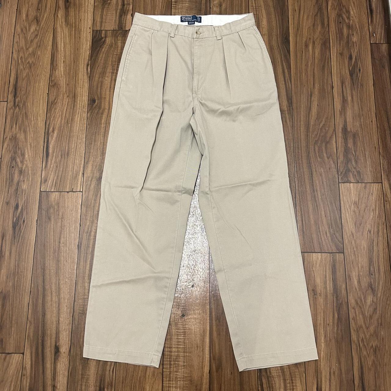 Vtg Polo Ralph Lauren Pants Men's 33x30 Andrew Tan... - Depop