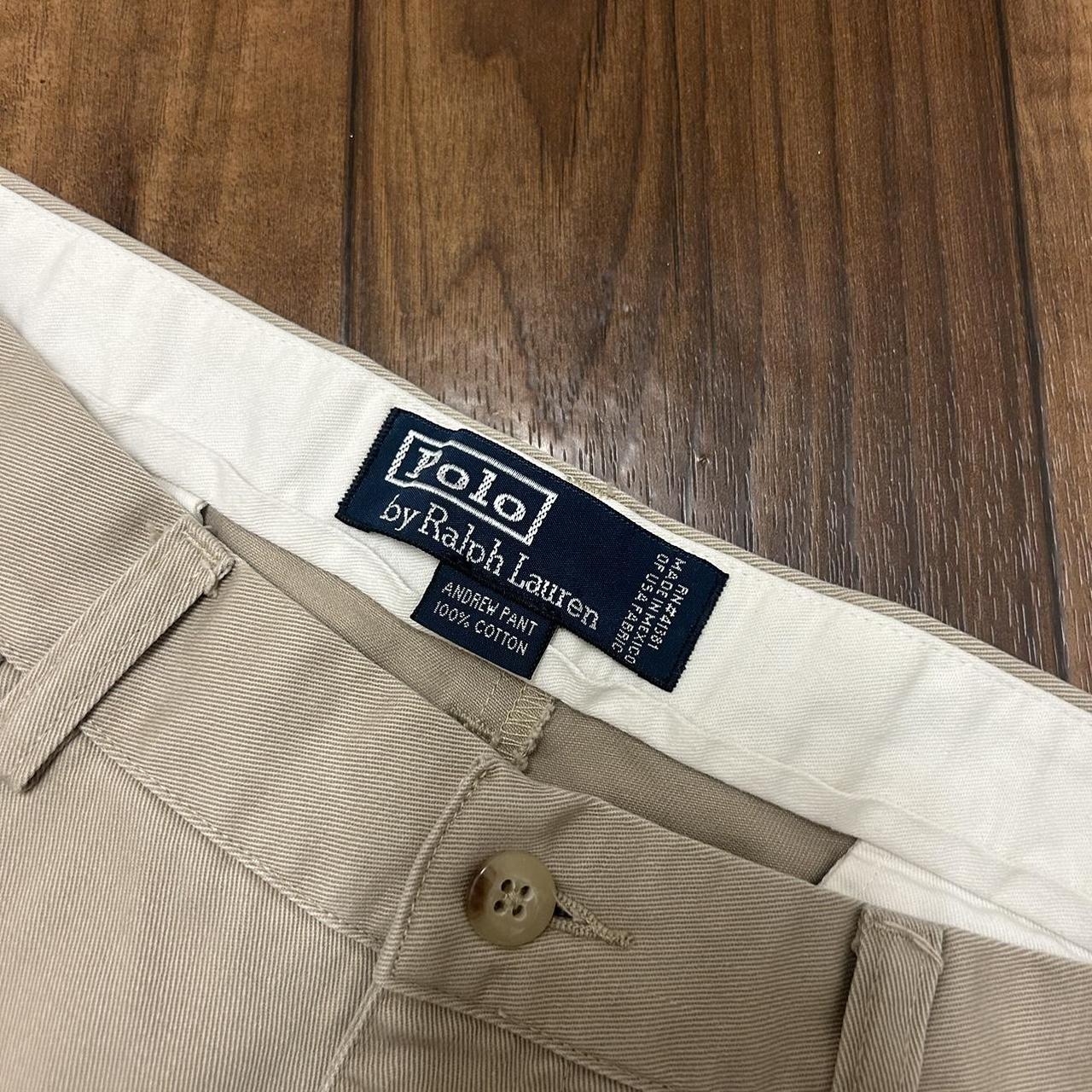 Vtg Polo Ralph Lauren Pants Men's 33x30 Andrew Tan... - Depop