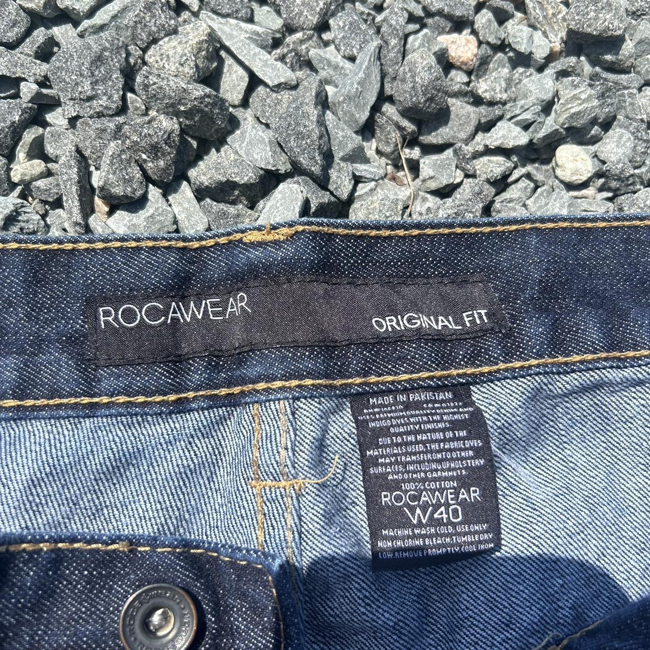 rocawear jeans does have sign of wear on bottom... - Depop