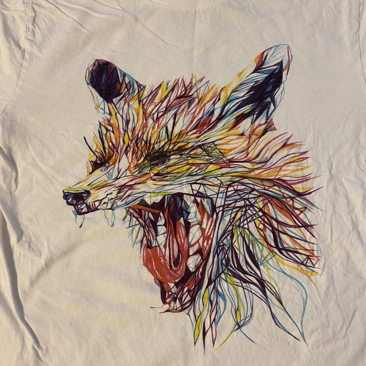 Dedicated Brand Fox Trippy Graphic Art 100% Organic... - Depop