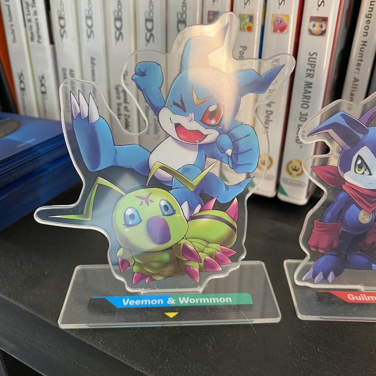 Full set of 4x Digimon card acrylic displays Sealed - Depop