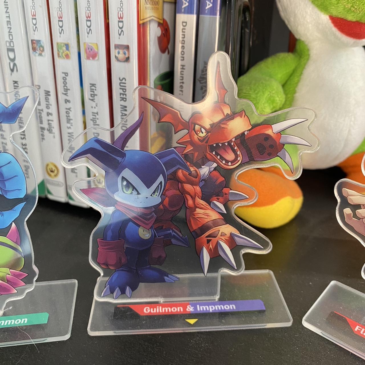 Full set of 4x Digimon card acrylic displays Sealed - Depop