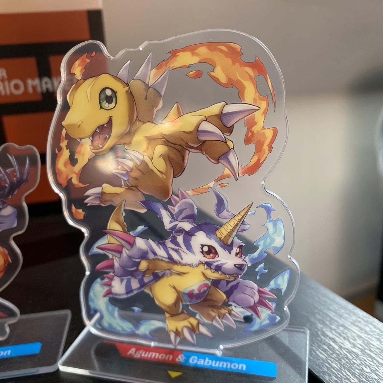 Full set of 4x Digimon card acrylic displays Sealed - Depop