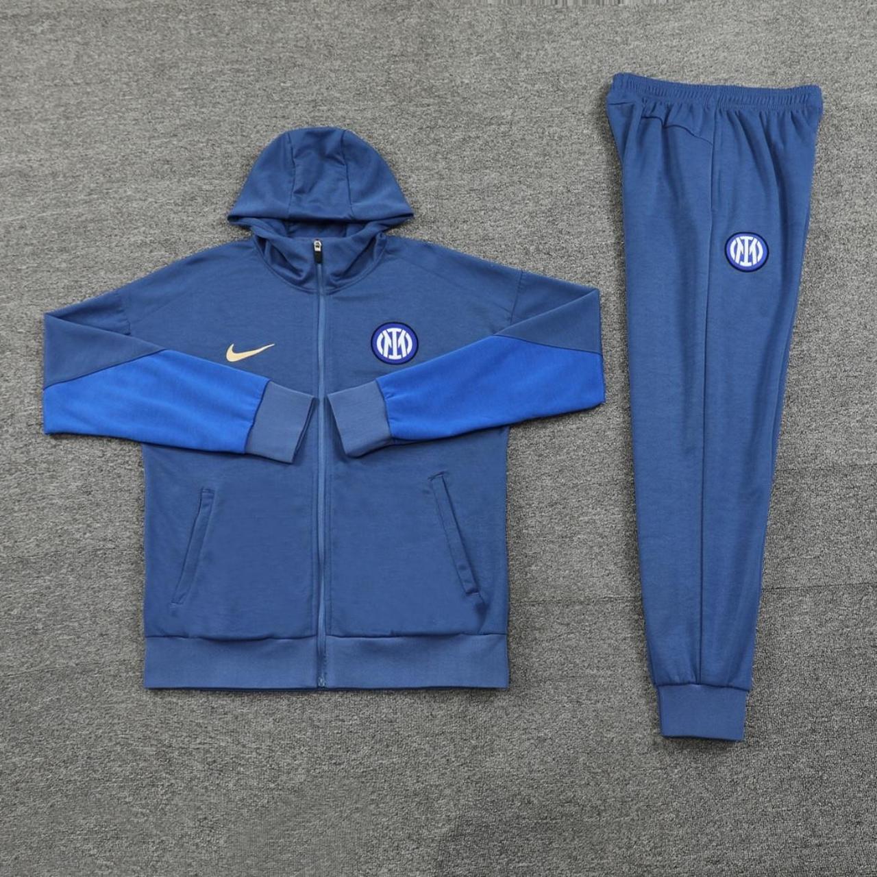 Nike Inter Milan tracksuit - blue and gold... | Depop