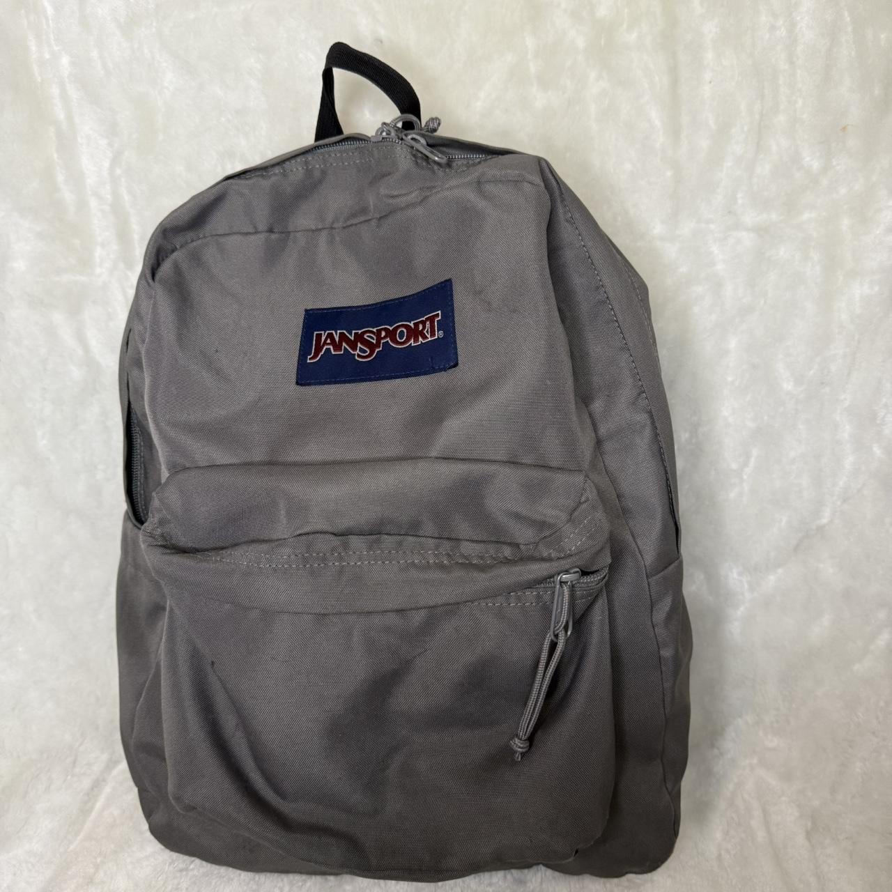 Grey Jansport backpack #backpack The zipper on the... | Depop