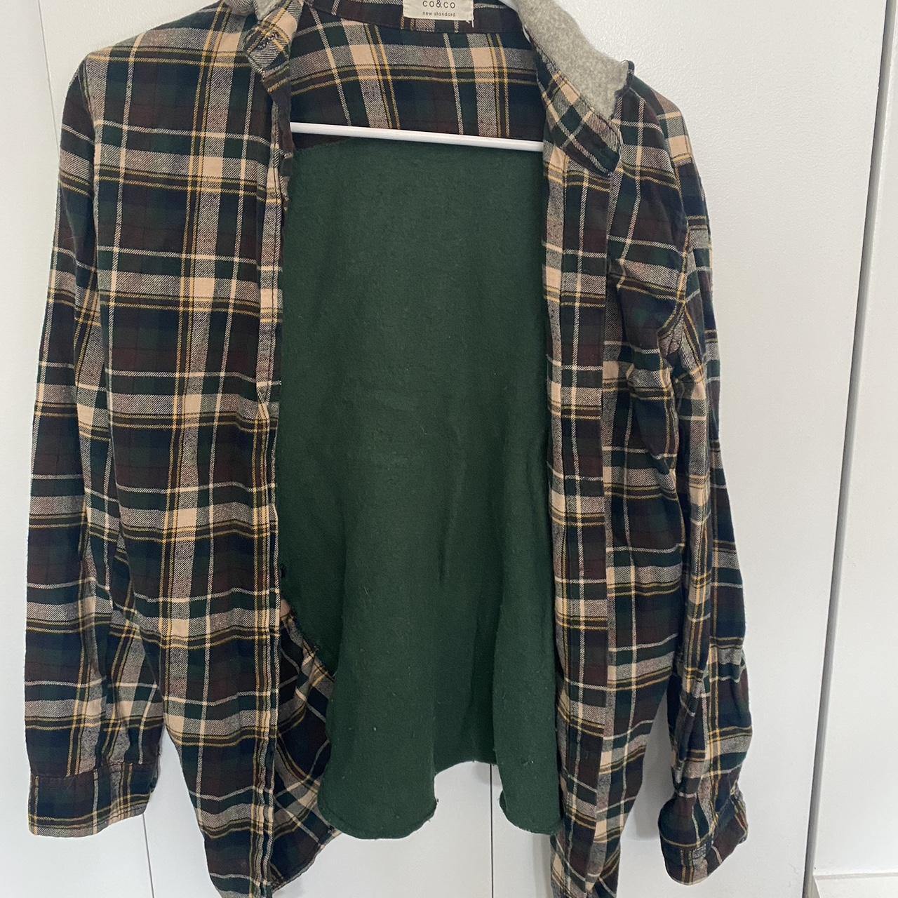 A very unique flannel with elbow pads and a back... - Depop