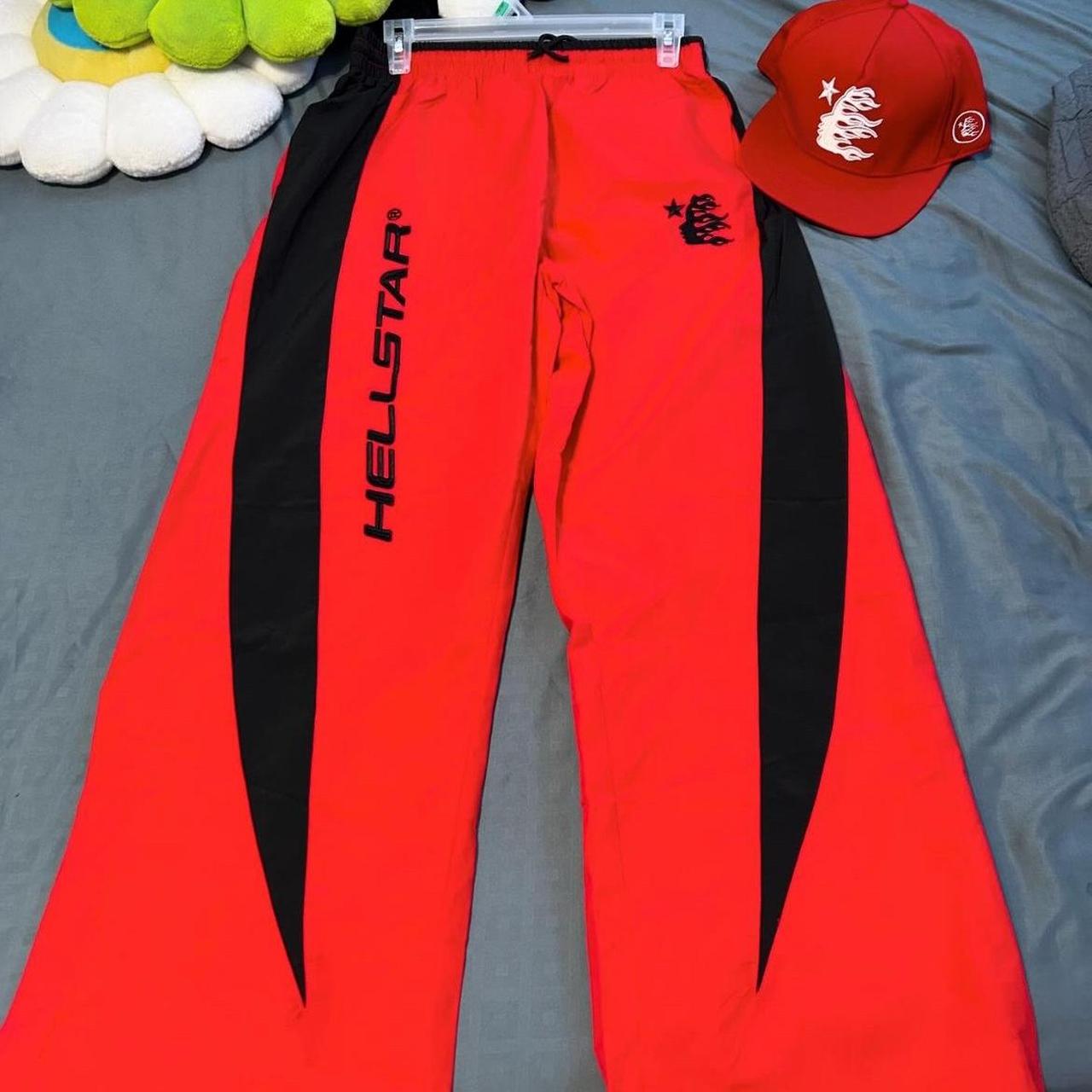 Hellstar red track pants - Depop