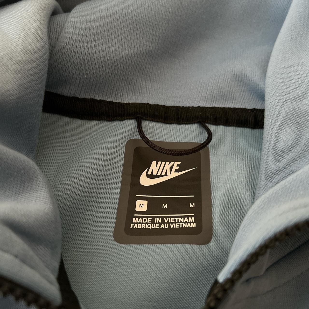 Nike blue and white tech fleece Size small/ medium... - Depop