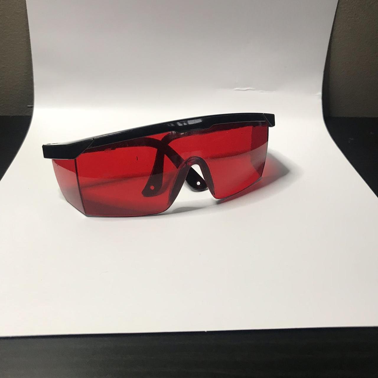 RED RAVE GLASSES! *these are pretty scratched up... - Depop