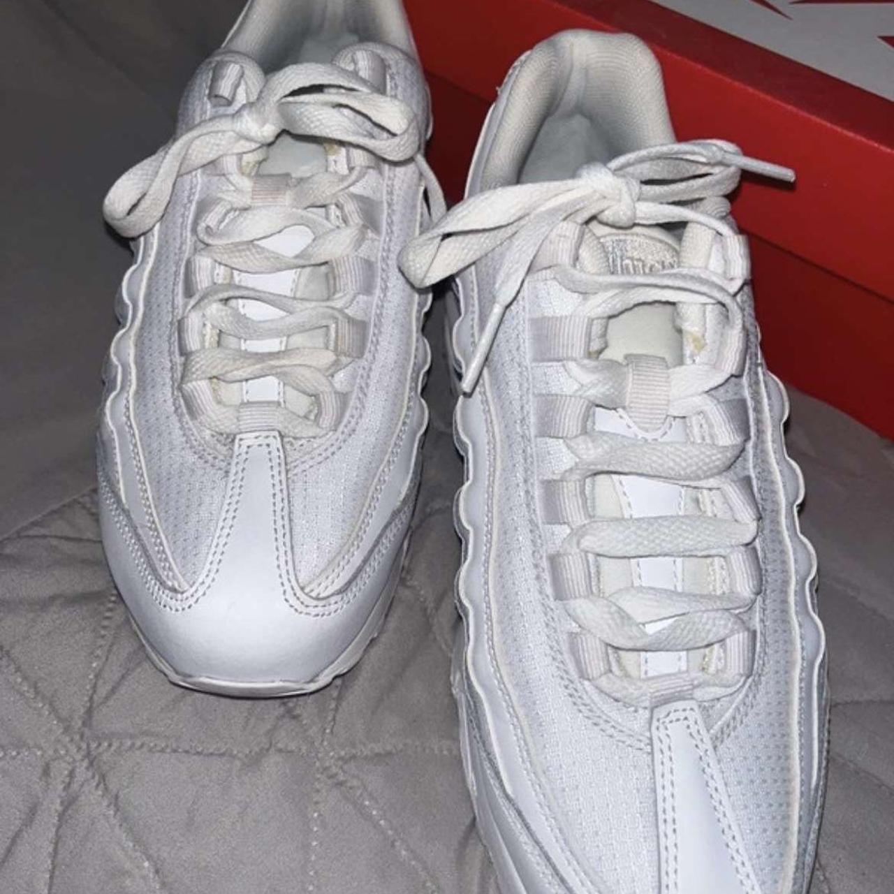 White air max 95s. Brand new comes with box. Uk size... - Depop