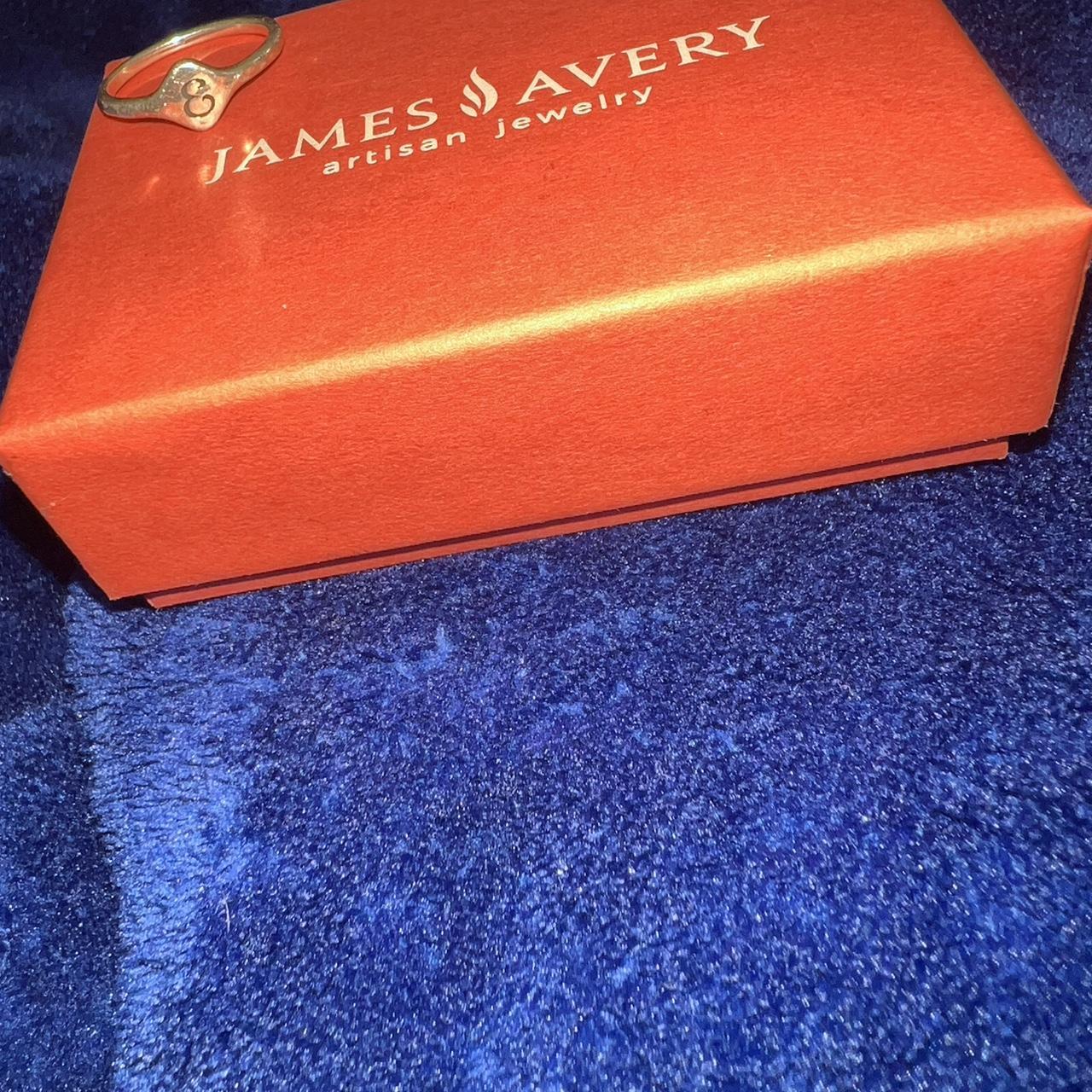 James Avery Petite Signet Ring (E) Initial: E Size:... - Depop