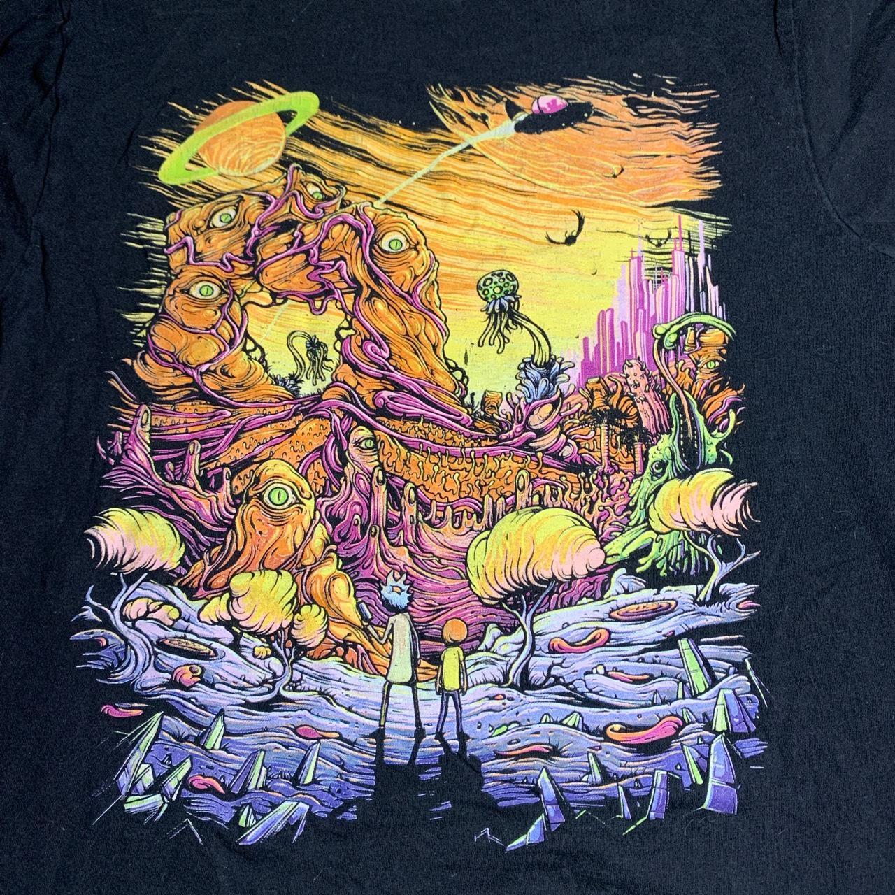 Rick n’ Morty Adult Swim Tee - Super trippy back... - Depop