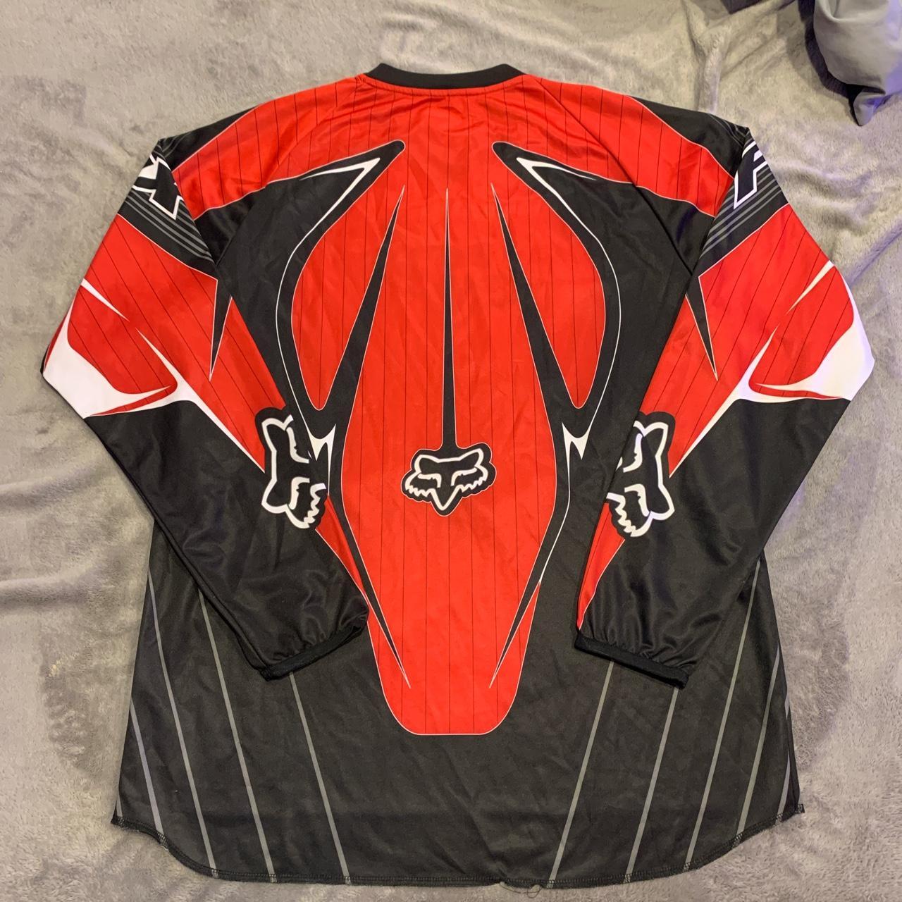 Vintage y2k Fox Racing Shirt - Crazy design all... - Depop