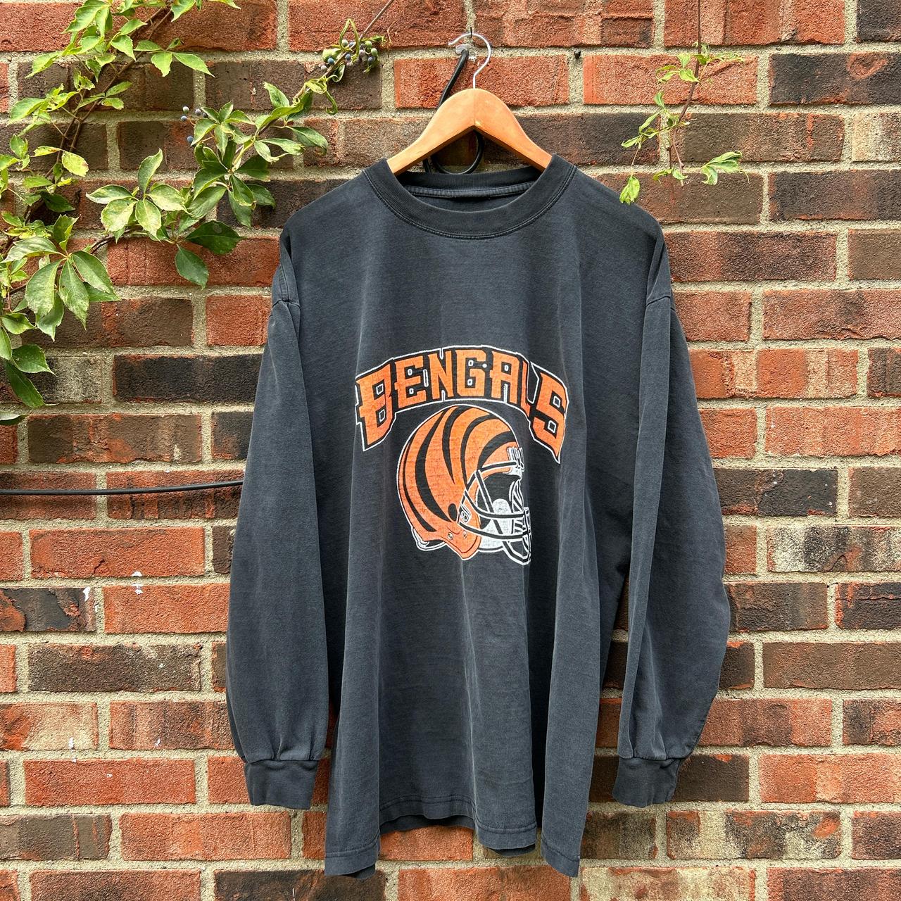 Vintage Cincinnati Bengals Long Sleeve Shirt - Size... - Depop