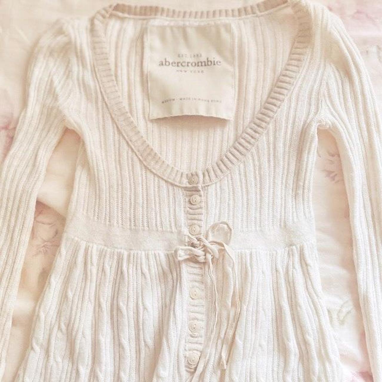 Y2K Vintage Abercrombie Cream/Off White Babydoll... - Depop