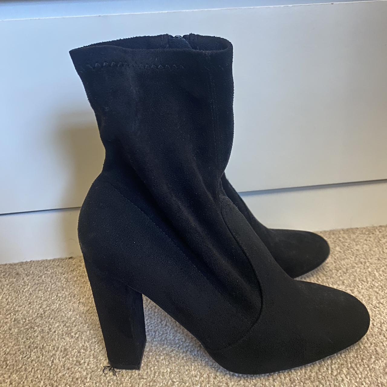 Black Sock Boots Signs of wear shown in images but... - Depop