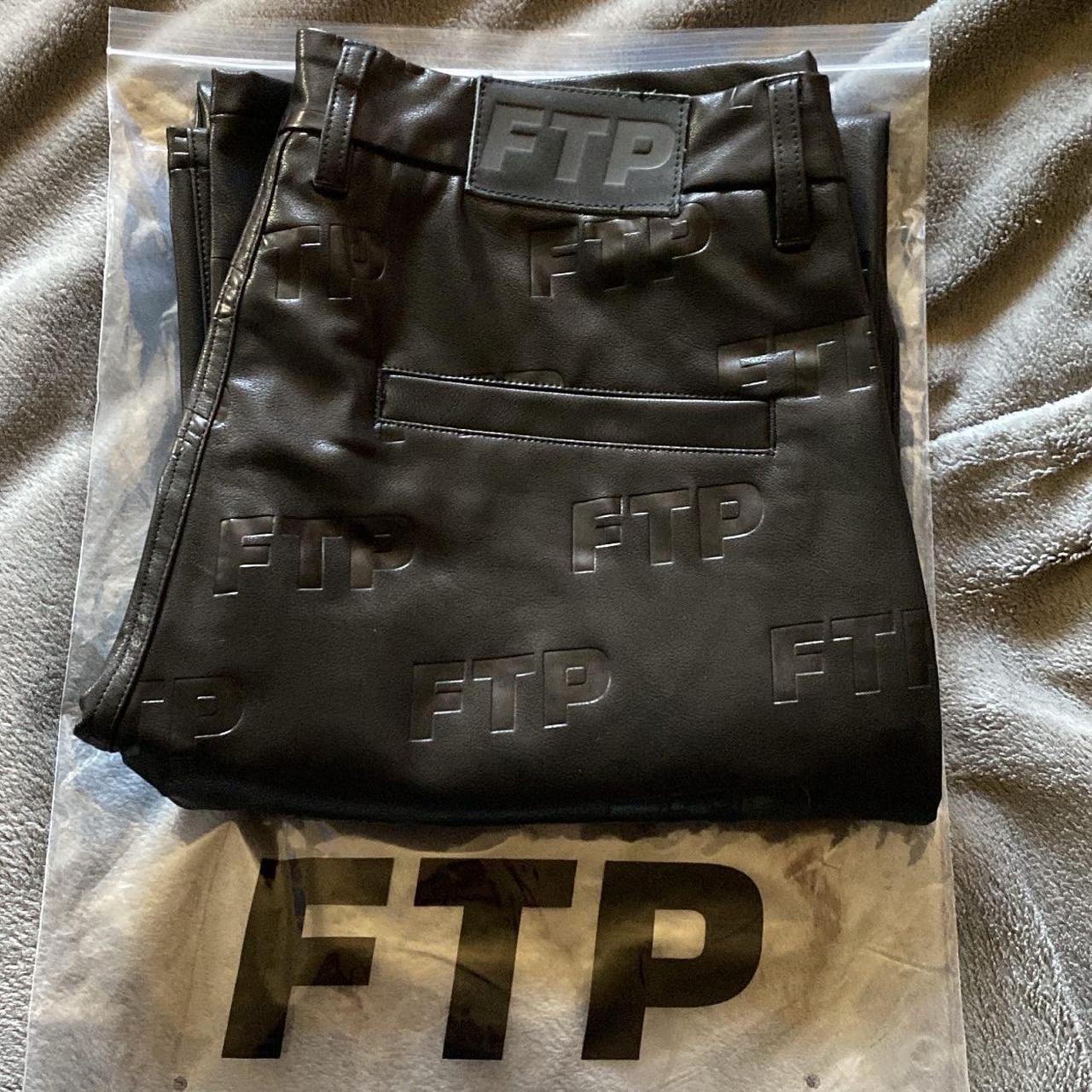 Ftp leather pants, brand new never worn. Retail... - Depop