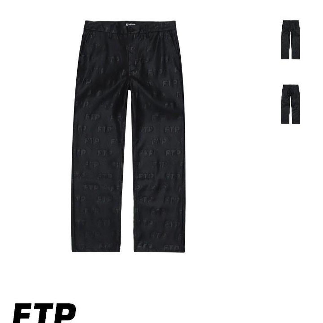 Ftp leather pants, brand new never worn. Retail... - Depop