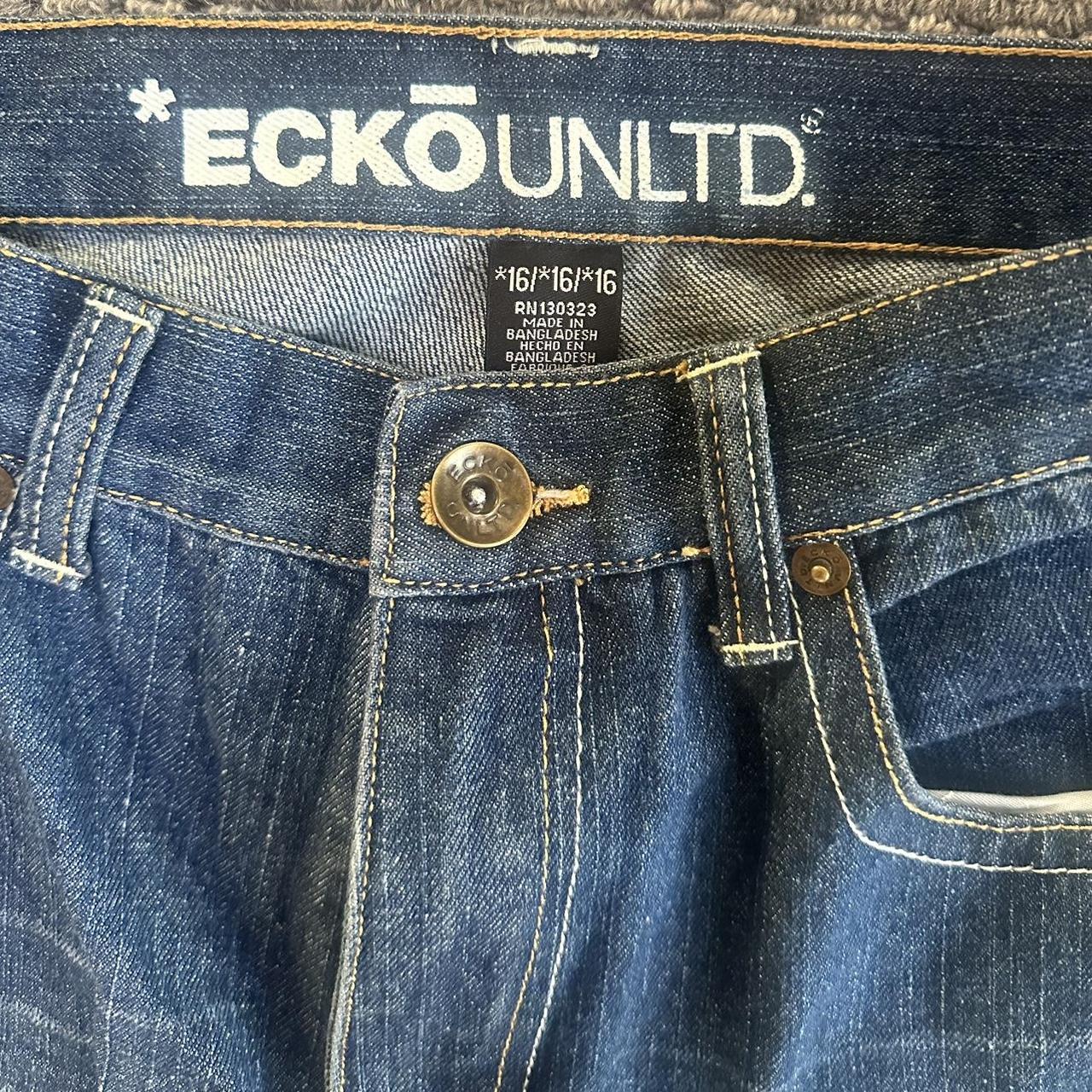 Ecko unltd dark blue jeans. Size 16/16/16 - Depop