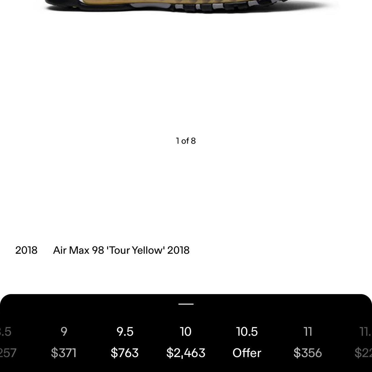 Nike Air Max 98 'Tour Yellow’ 2018 OG... - Depop