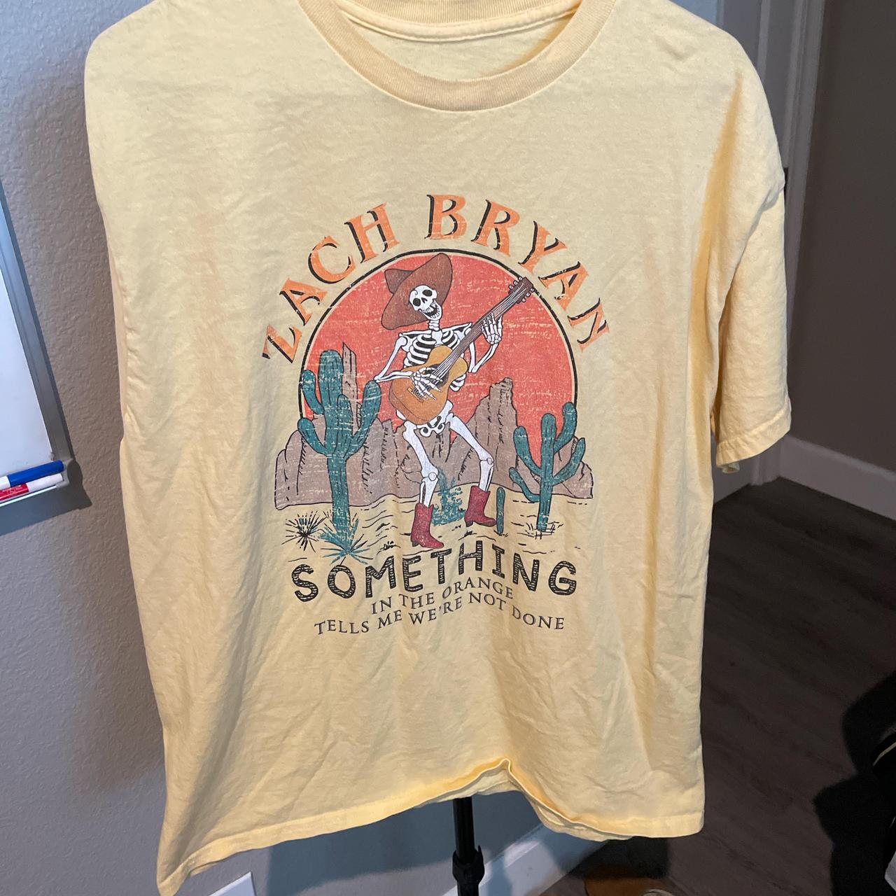 Zach Bryan yellow Large shirt #zachbryan #merch... - Depop