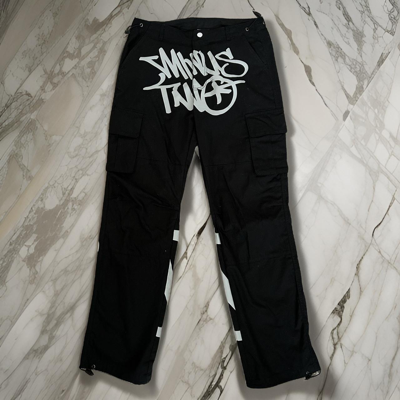 MINUS TWO CARGOS Minus Two Gray Lining Black... - Depop