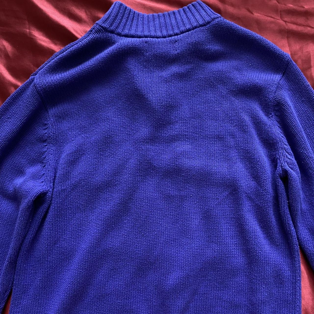 purple chaps half zip size- L brand- chaps worn twice - Depop