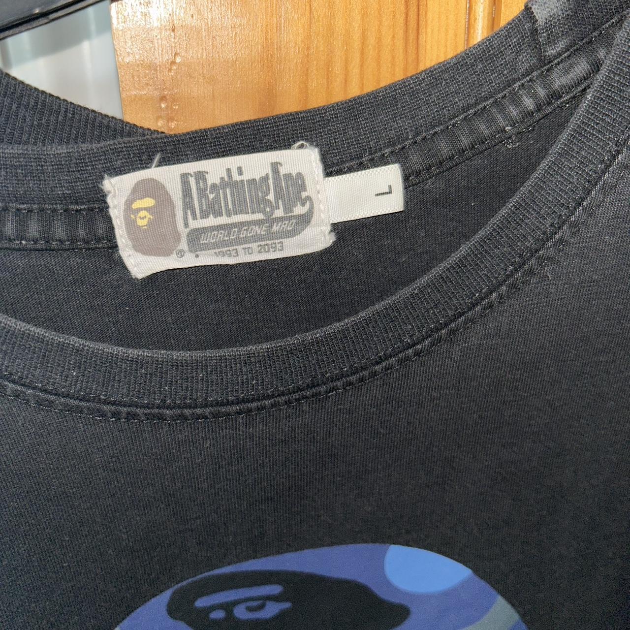 BAPE BLACK T SHIRT Fire piece Size large, fits a... - Depop