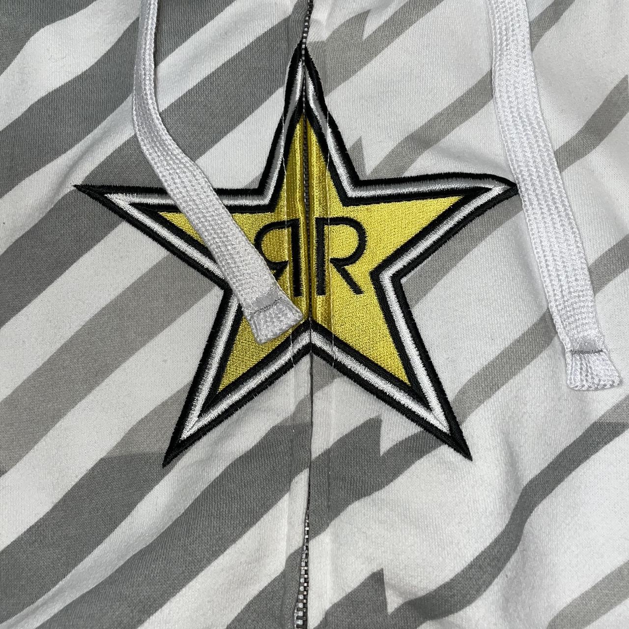 rockstar fox racing zip up... - Depop