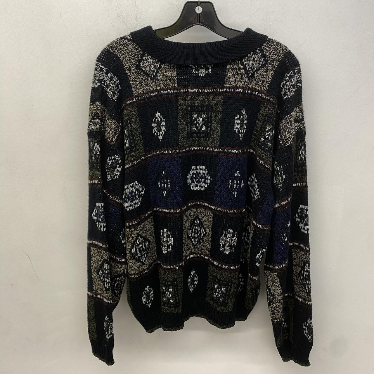 VINTAGE BUGLE BOY CO. COLLARED KNITWEAR. SIZE L.... - Depop