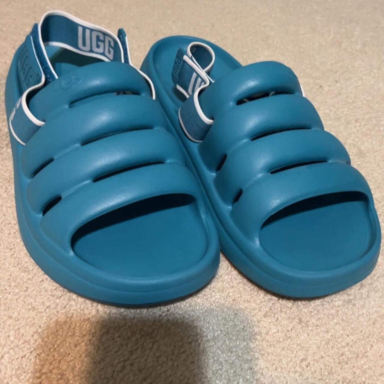 Blue Ugg Slingback Sandals ‼️ASK FOR INTERNATIONAL... - Depop