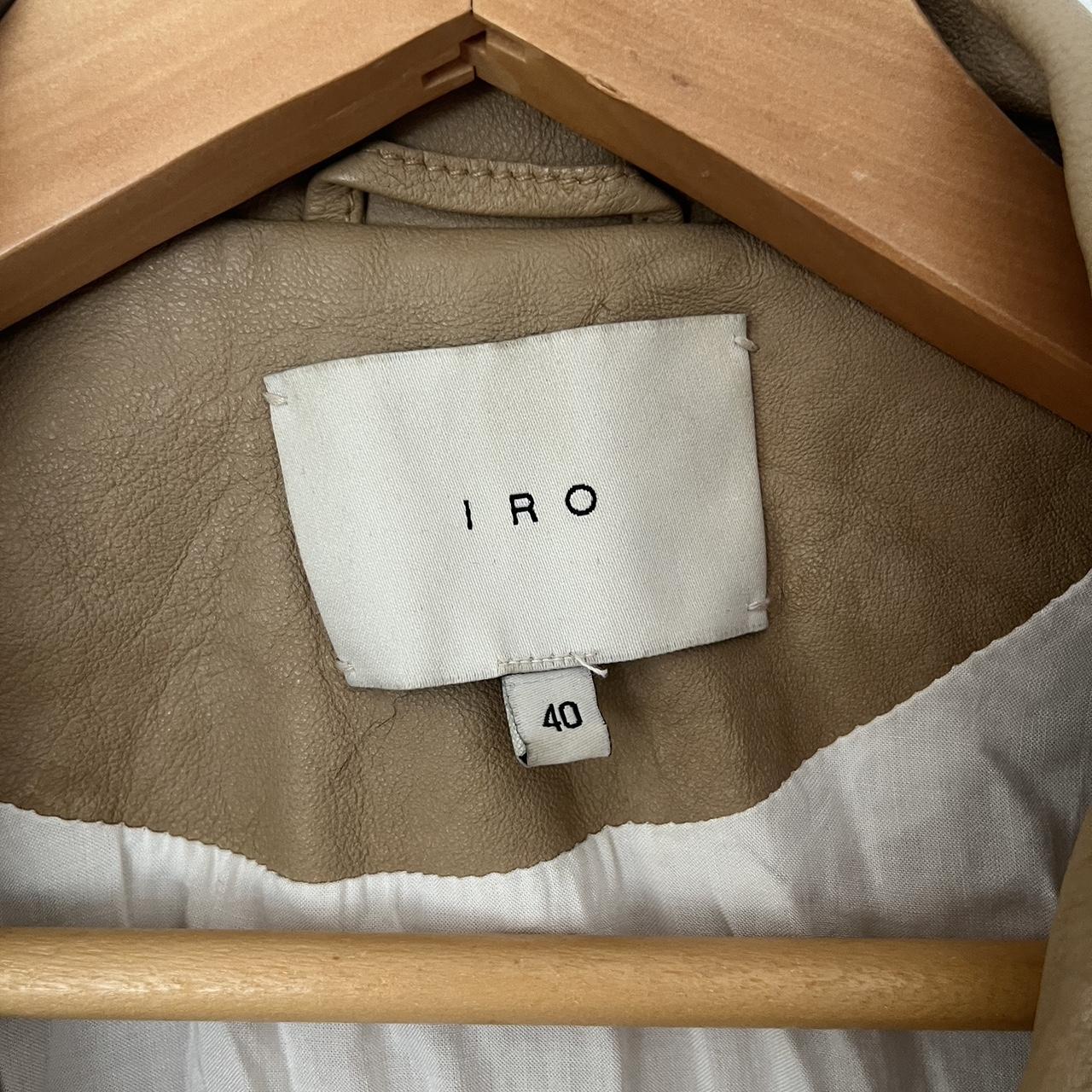 IRO- light tan lambs leather jacket. - Depop