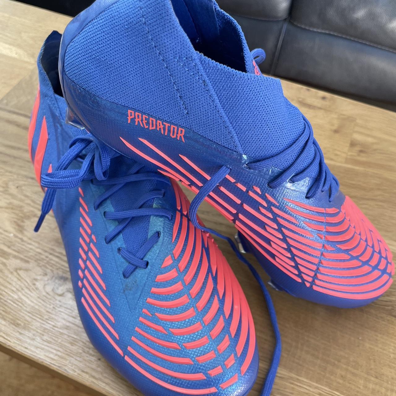 Blue/Orange Adidas Predator edge.1 football boots .... - Depop
