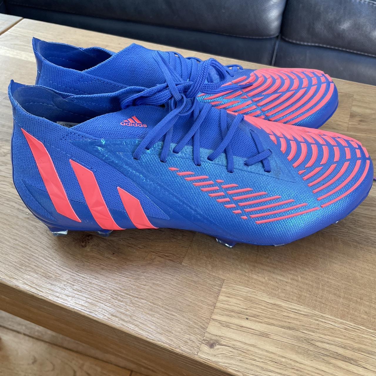 Blue/Orange Adidas Predator edge.1 football boots .... - Depop