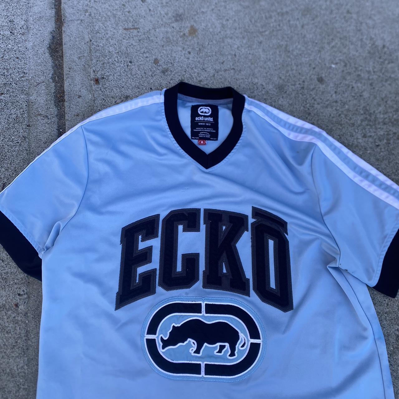 Ecko united -90s style pull over tee -medium... - Depop