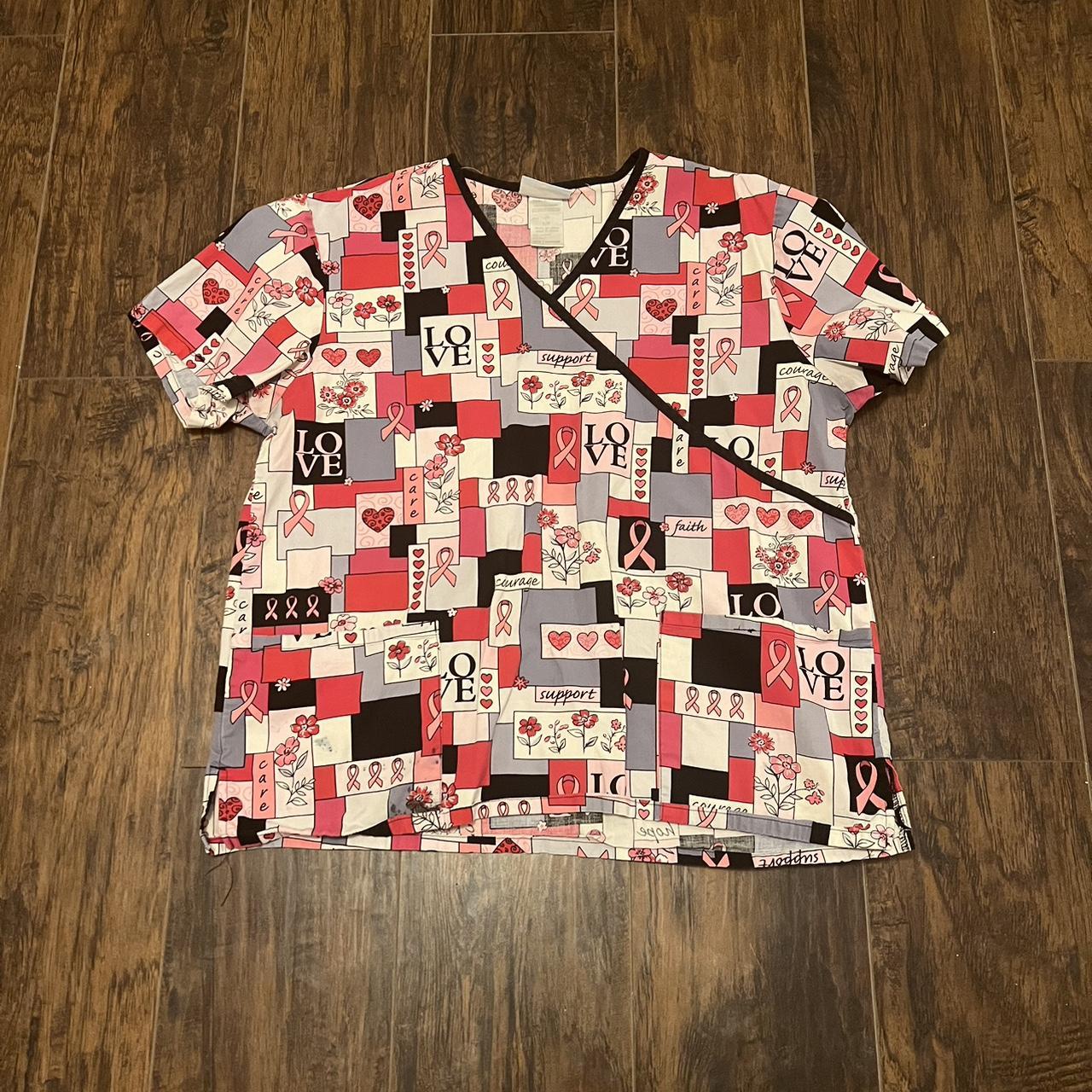 Breast cancer awareness scrubs Brand new Dm for... - Depop