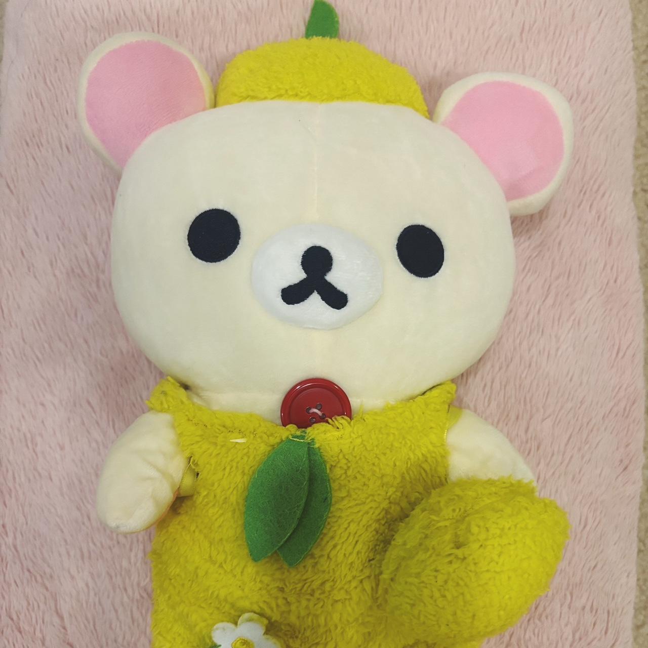 🍋San-X Rilakkuma Korilakkuma Lemon 13.5" Plush 🍋so... | Depop