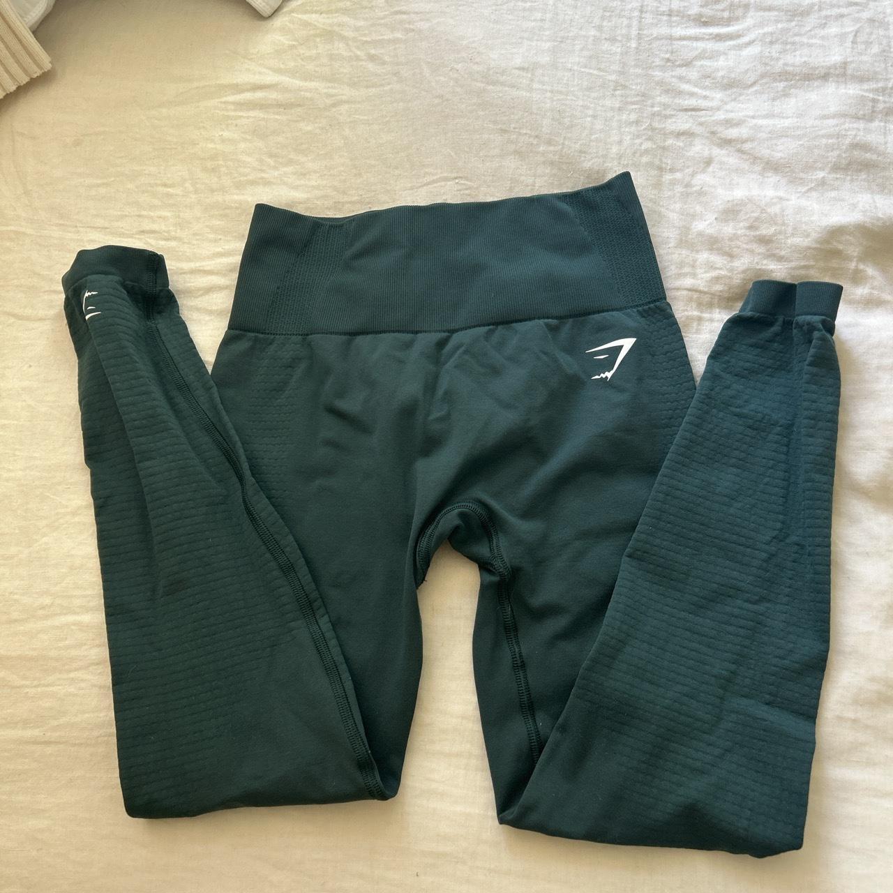 Gymshark vital seamless leggings. Color is “woodland... - Depop
