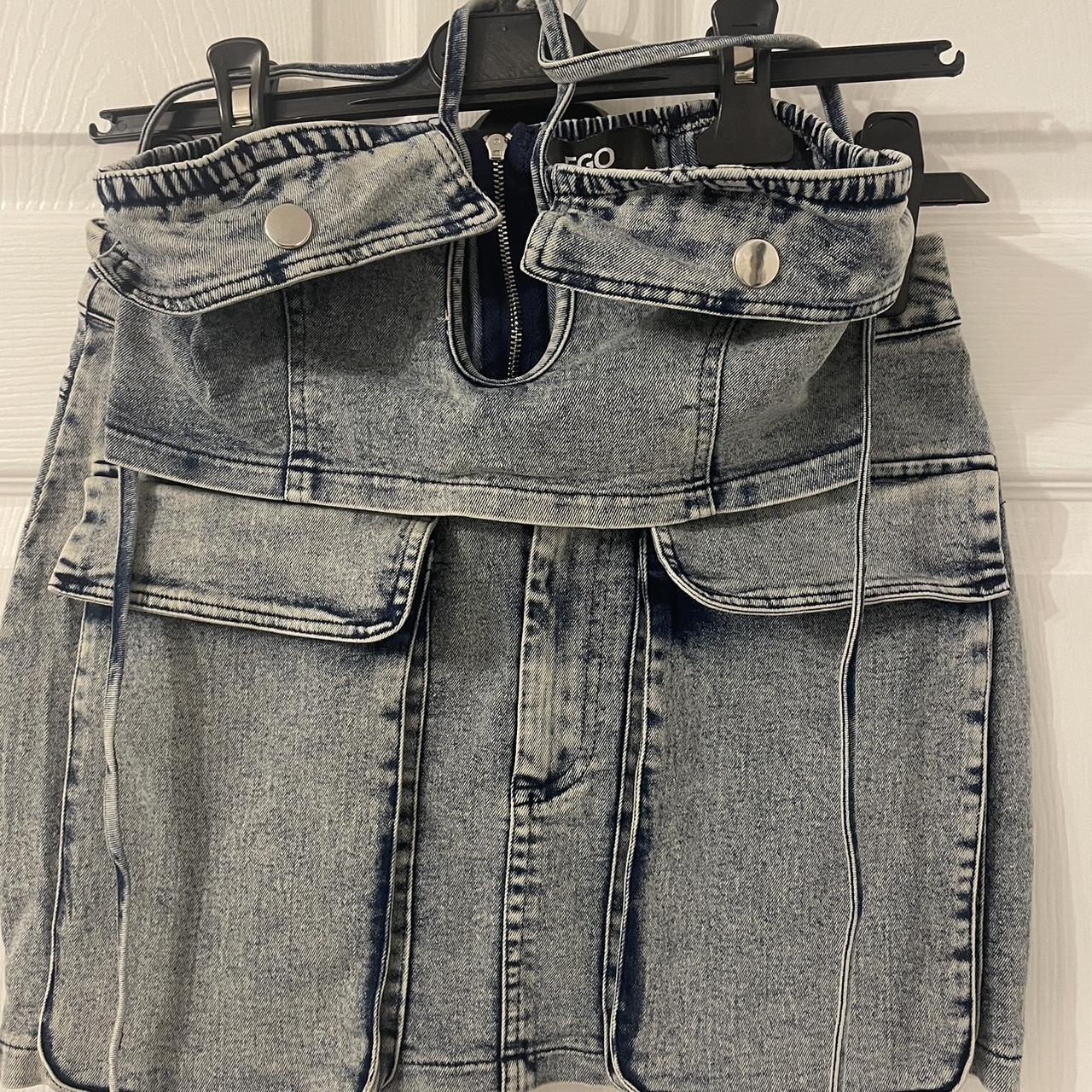 Ego denim 2 piece, worn once, perfect condition. Fit... - Depop