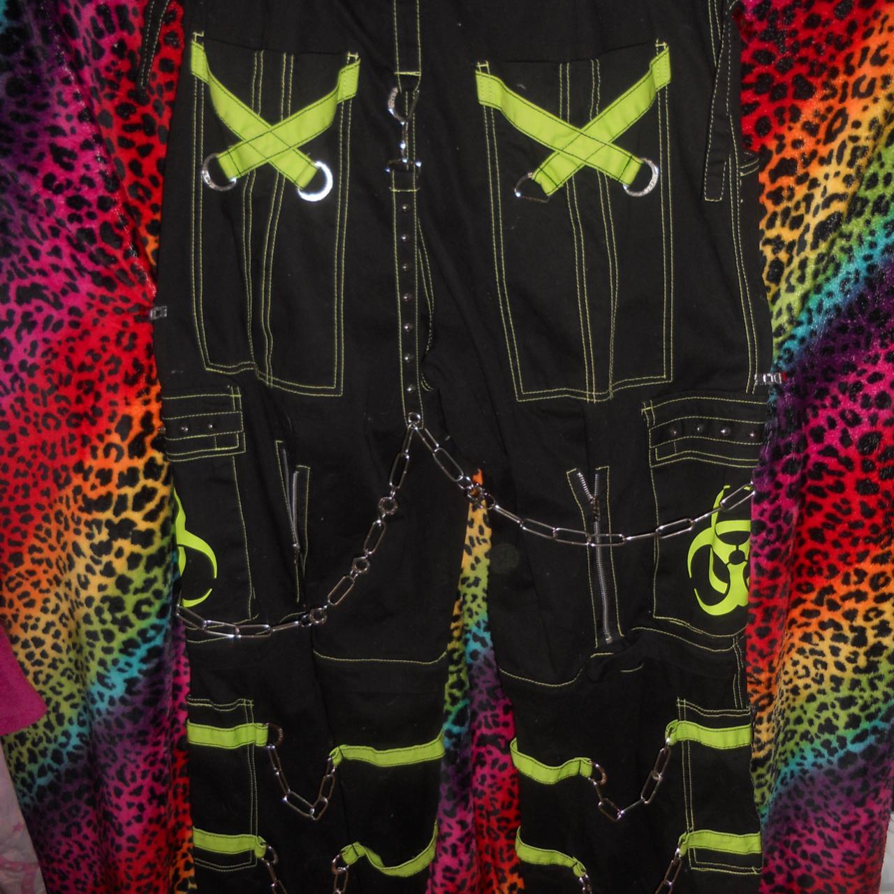 ☣︎ biohazard neon green tripp pants ☣︎ 🧪 sizing 🧪 xl... - Depop