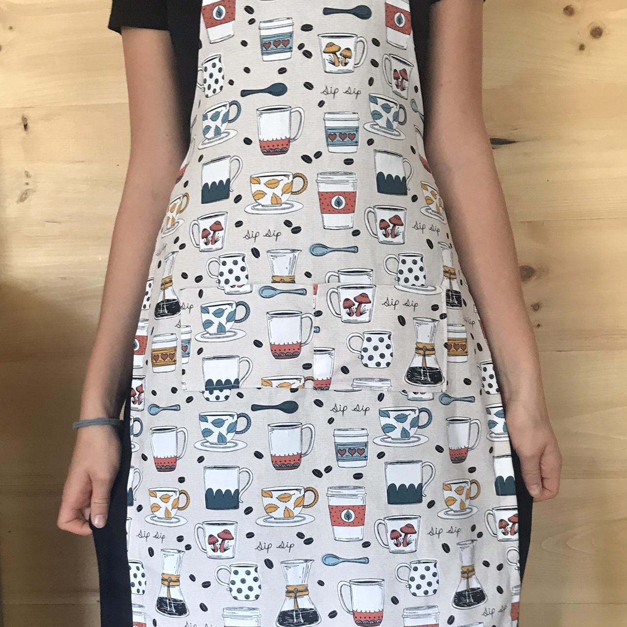 Handmade coffee apron! Cutest apron!! I made it to... - Depop
