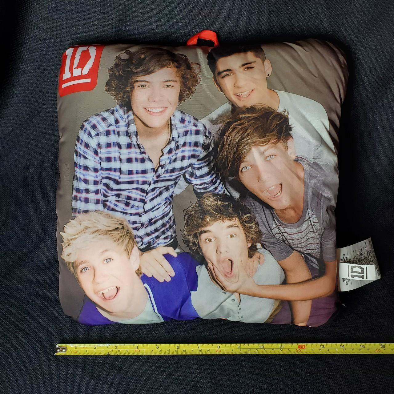 Vintage One Direction Boy Band Pillow EUC 14x14"... - Depop