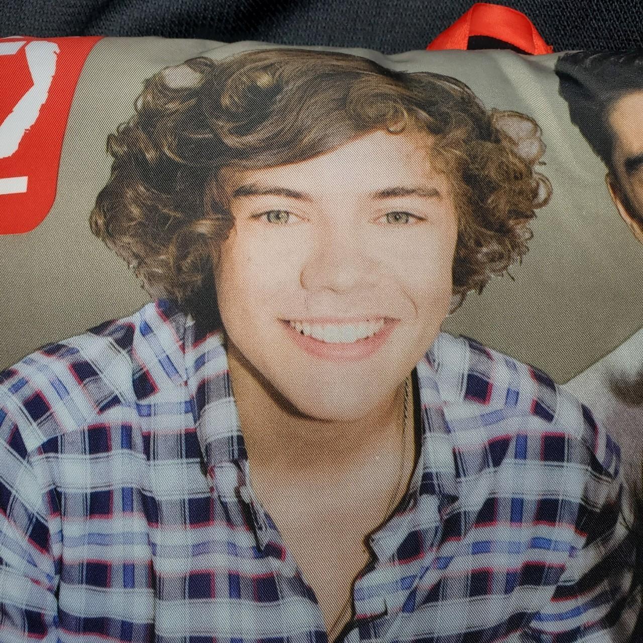 Vintage One Direction Boy Band Pillow EUC 14x14"... - Depop