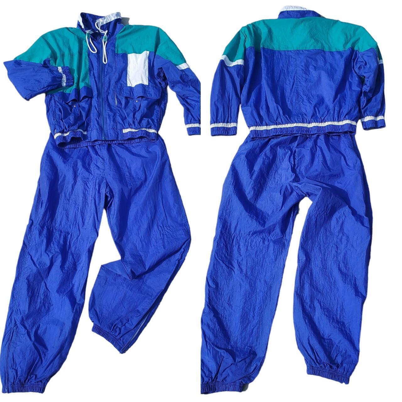 Vintage Wind Jogger Suit 80s Fashion Unisex Size... - Depop